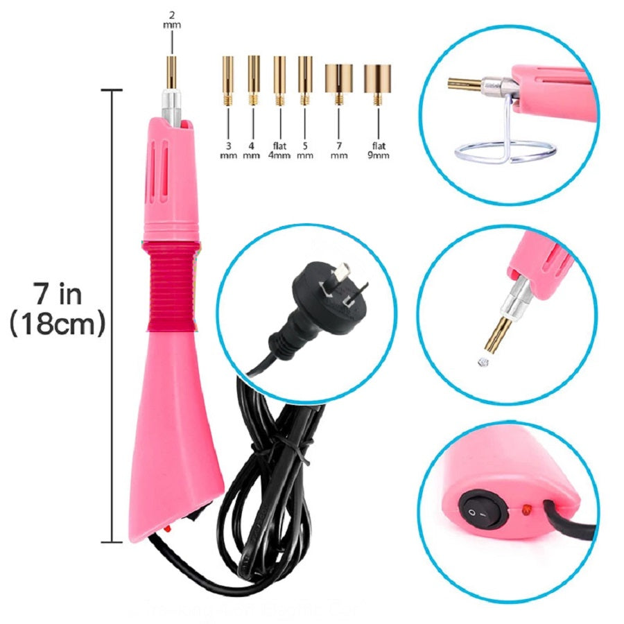 Hot Fix Applicator Wand | Bonus 1000 Hotfix Rhinestone Crystals ...