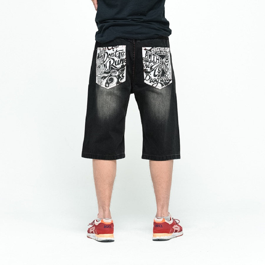 Black Washed Lightweight Denim Shorts – Survival Streetwear