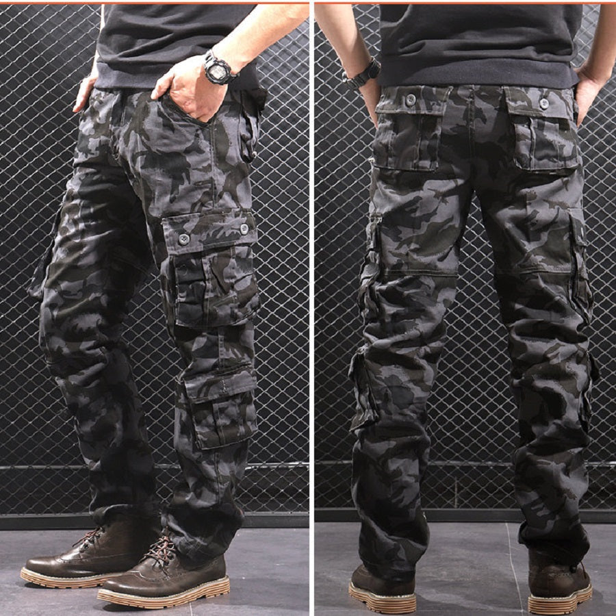 Mens Camouflage Cargo Pants 8 Pockets Sizes 31 to 43 – Survival Streetwear